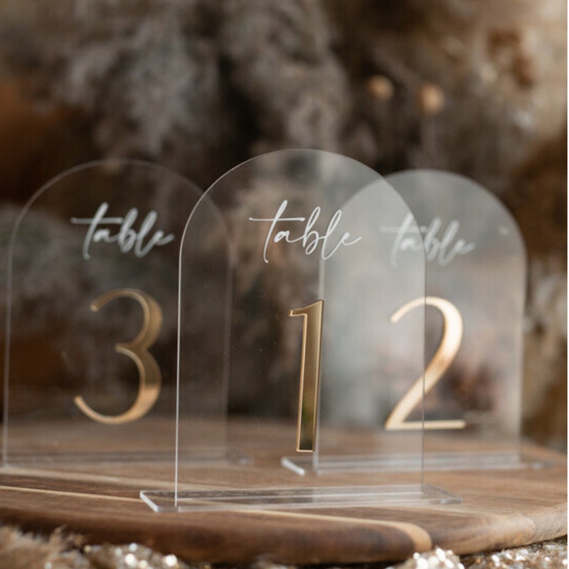 Arch Table Numbers - Etsy