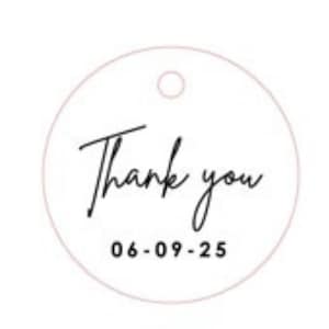 Round Acrylic Favor Tags, Wedding Gift Tags, Tags, Wedding Favor Tags ...