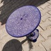 Hand-painted Blue Paisley Wooden Round Table: Artistic Elegance for ...