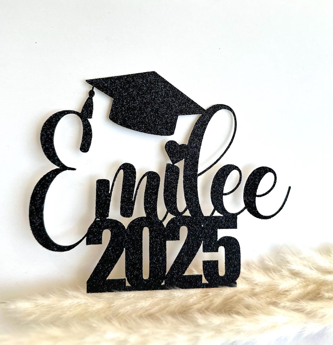 Personalized Graduation Cake Topper 2025 | Customised Grad Cap ...