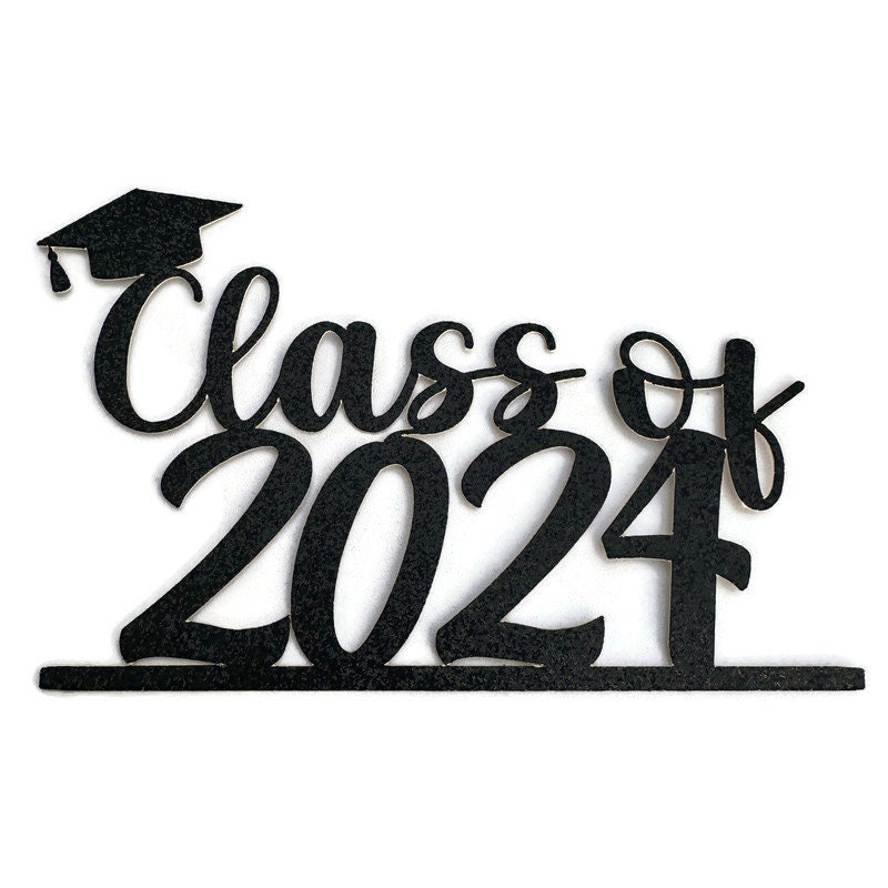 Graduation 2024 Cake Topper Graduation Cap Glitter Decoration 2024 Cake ...