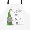 Official Lefse Taster Apron With Red Gnome Black, Lefse Apron ...