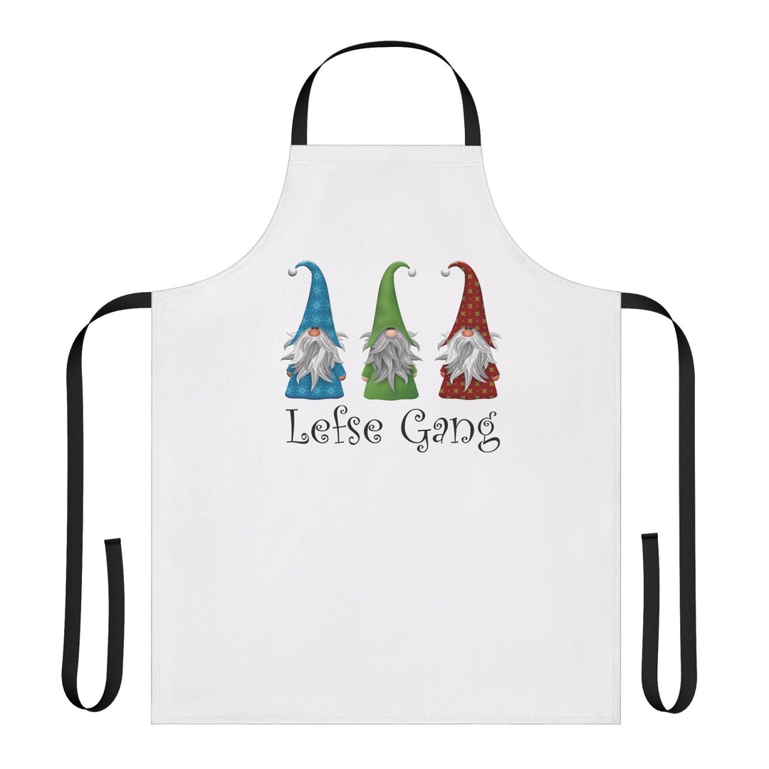 Lefse Gang Apron, White Apron, Lefse Apron, Norwegian Cookware ...