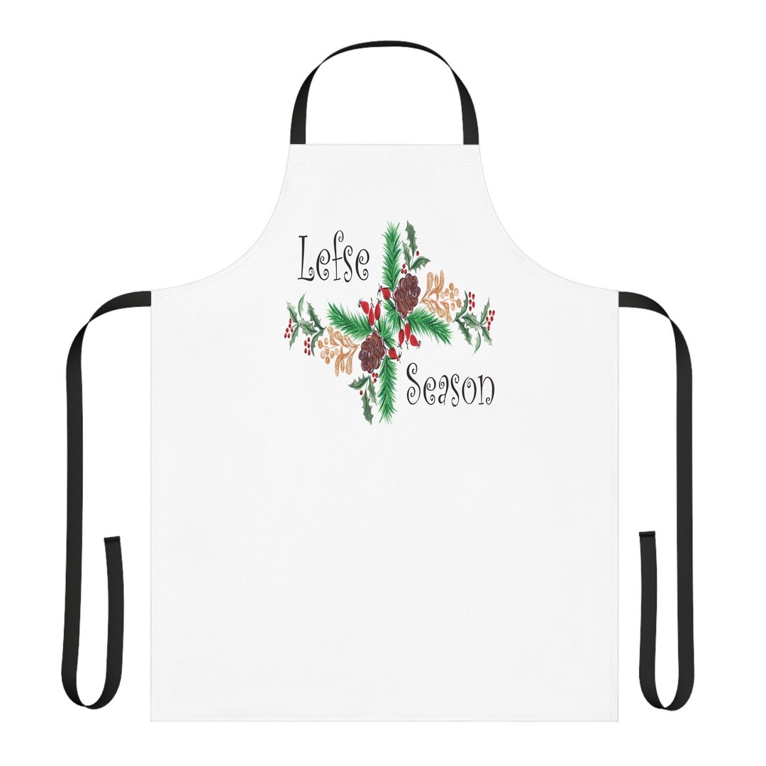 Lefse Season White Apron, Lefse Apron, Norwegian Cookware, Norwegian ...