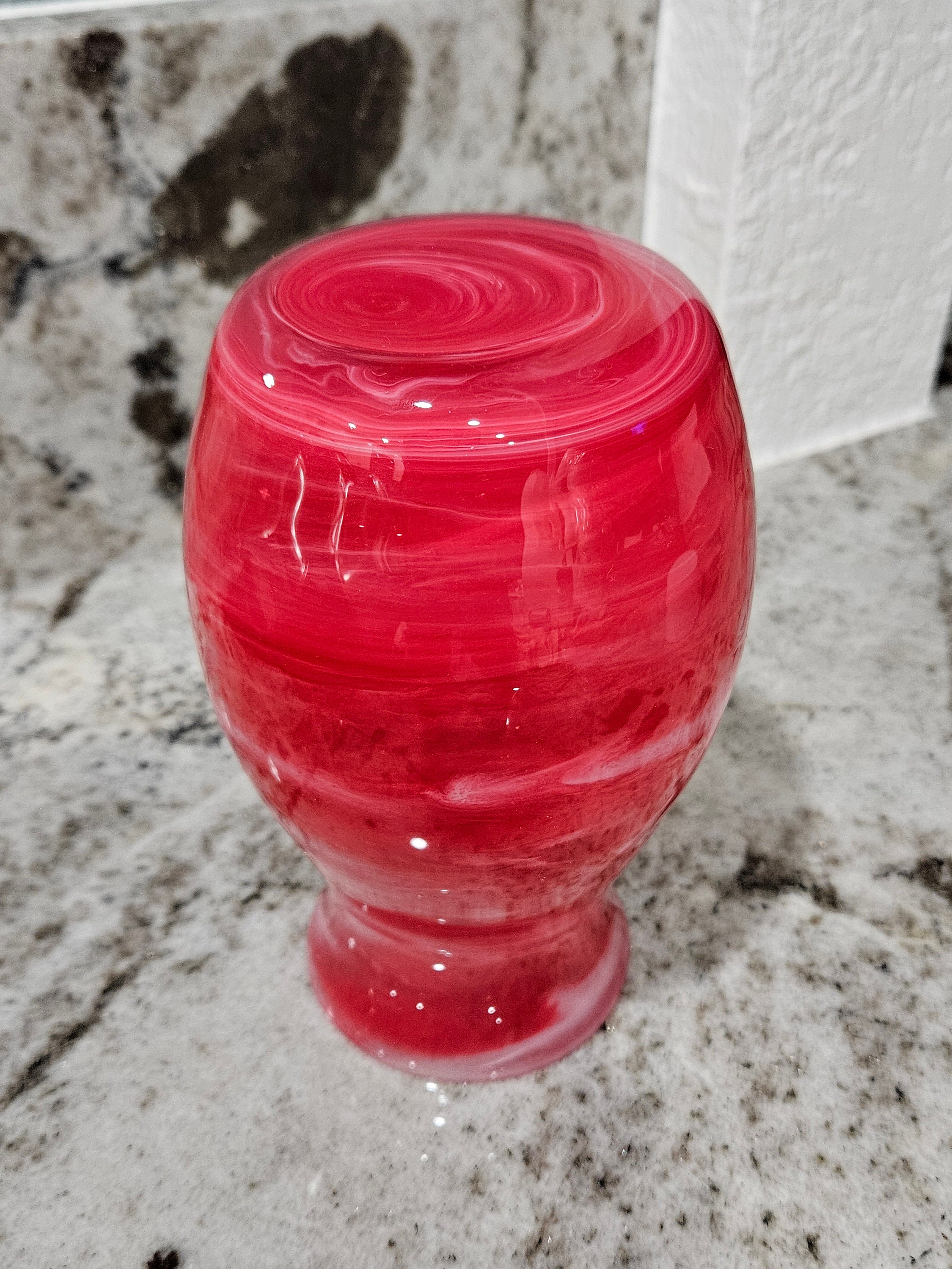 Pink Marble Epoxy Resin Glass Vase - Etsy