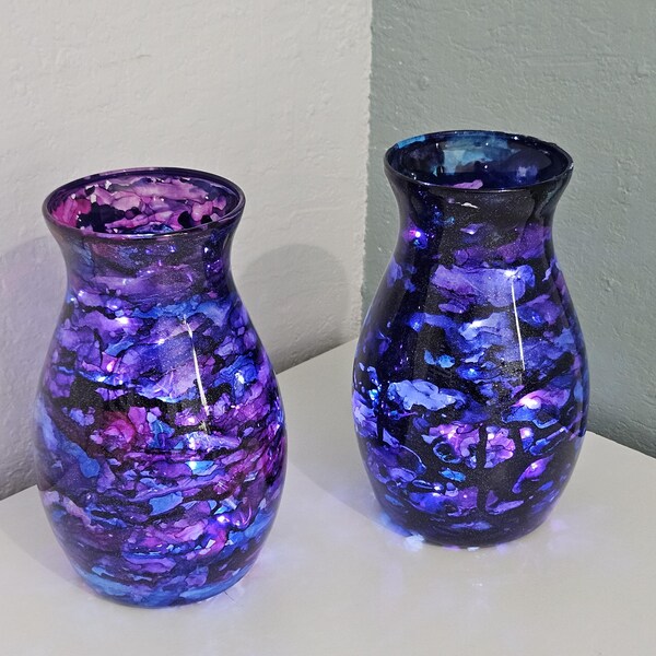 Alcohol Ink Vase - Etsy