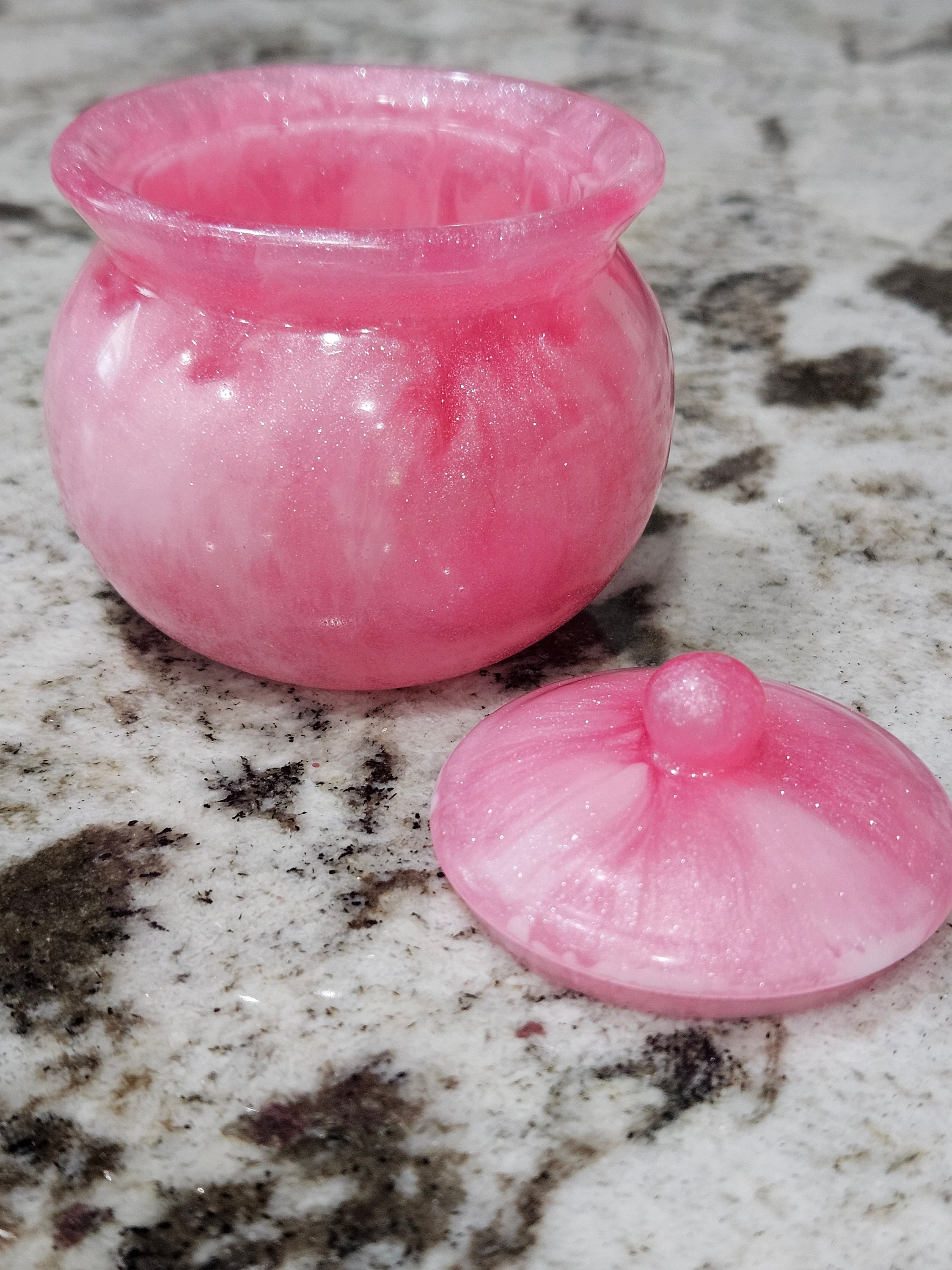 Epoxy Resin Pot With Lid - Etsy