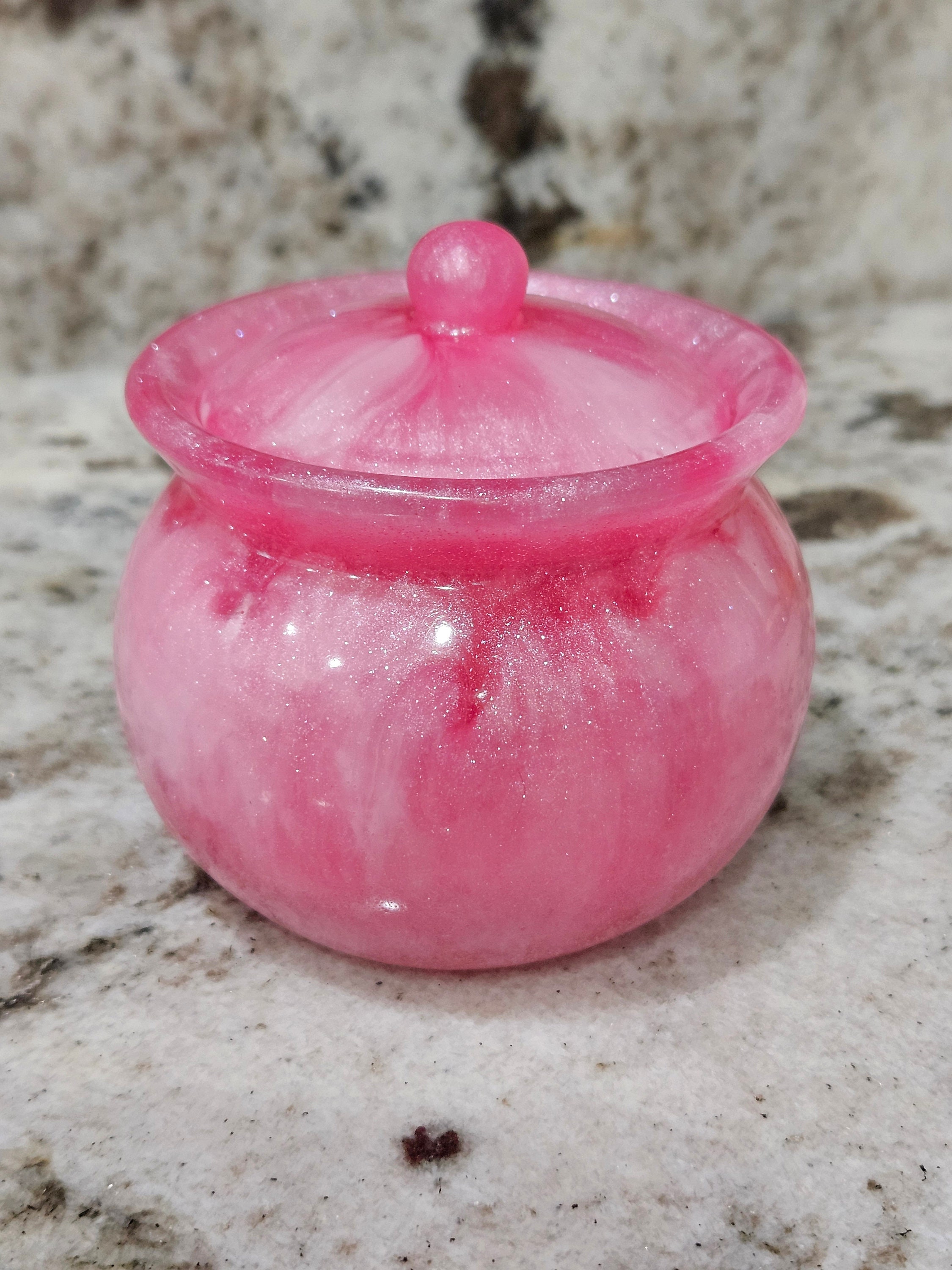 Epoxy Resin Pot With Lid - Etsy