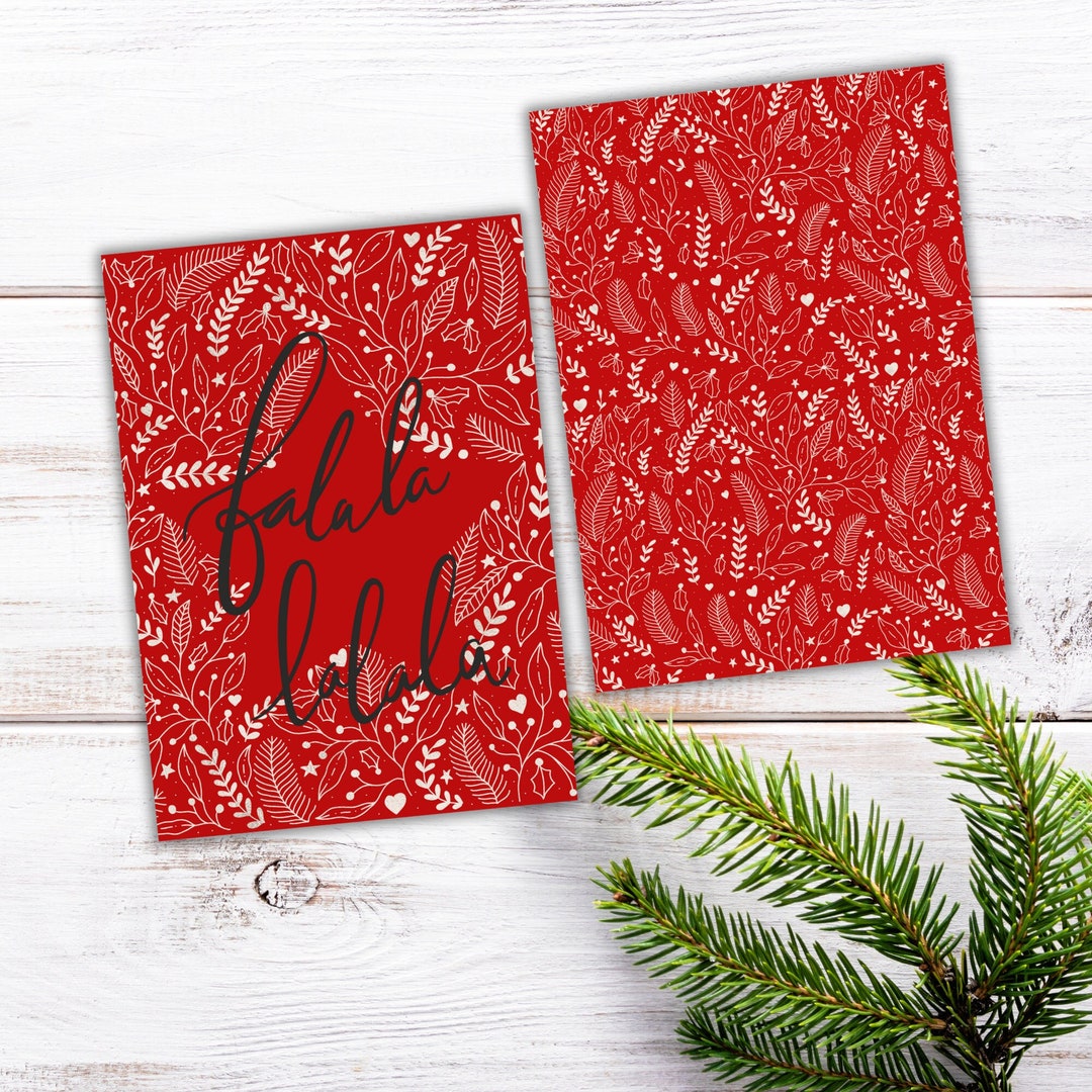 Modern Christmas Card Printable, Modern Classic Holiday Card, Bright ...