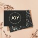 Printable Holiday Card Modern Holiday Joy Card Printable - Etsy