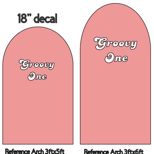 Groovy One First Birthday Name Sign, Birthday Decal, Sign for Balloon ...