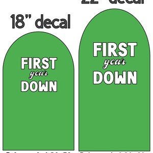 First Year Down Birthday Sign, Happy Birthday Decal, Sign for Balloon ...