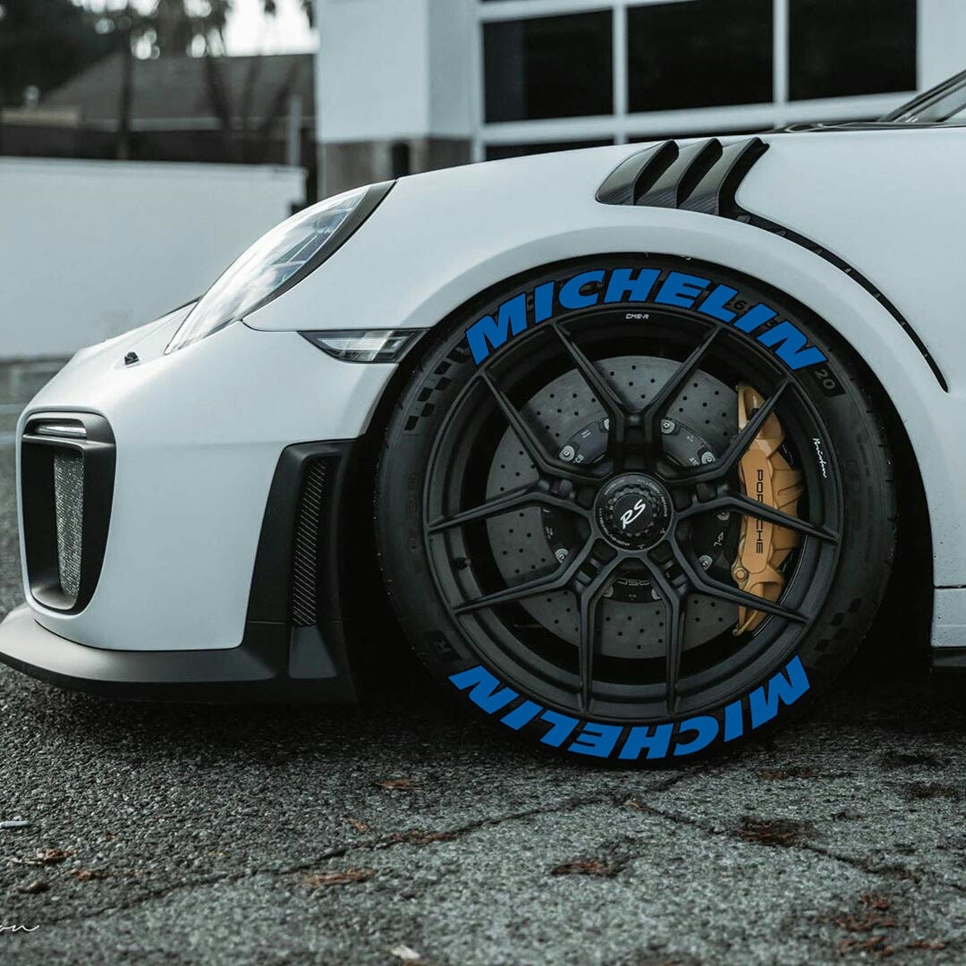 Permanent Michelin Tire Lettering Stickers 1.00 Letter for 14 to 22 16 ...