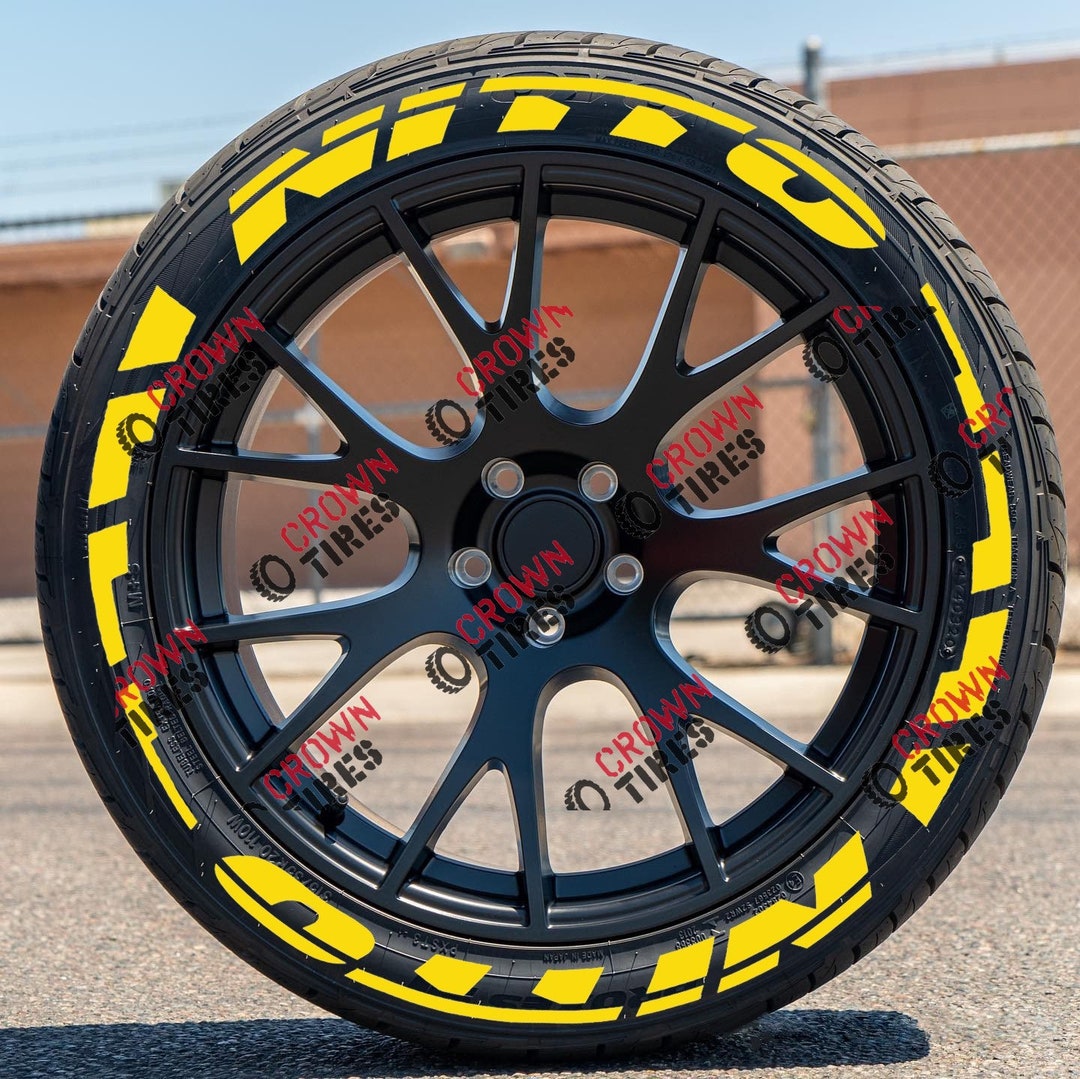Permanent Nitto Tire Lettering Stickers 1.00 Letter for - Etsy