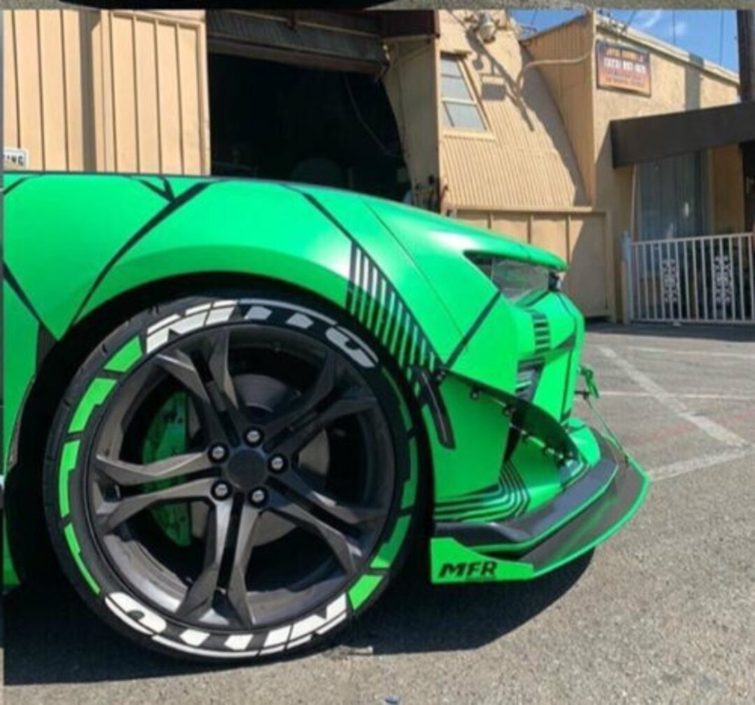 Permanent Nitto Tire Lettering Stickers 1.25 Letter for 14 to 22 16 Pcs ...