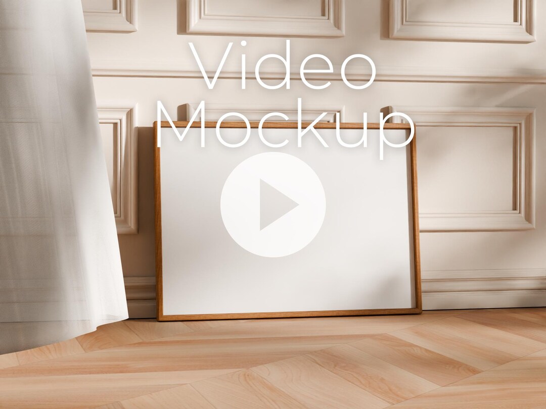 Video Mockup | Animated Mockup | Horizontal Frame | Natural Shadows ...