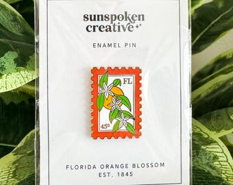 Florida Enamel Lapel Pin // Copper / Florida Pin / Miami / Tampa / Key ...