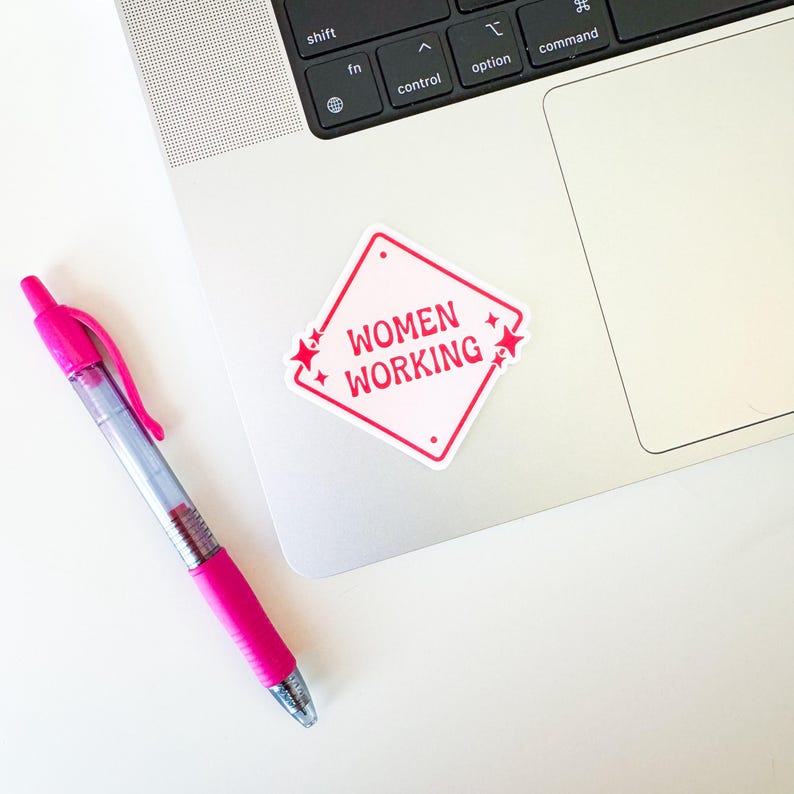 Women Working Sticker - Etsy