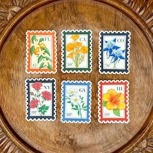 Texas Bluebonnet Stamp Sticker - Etsy