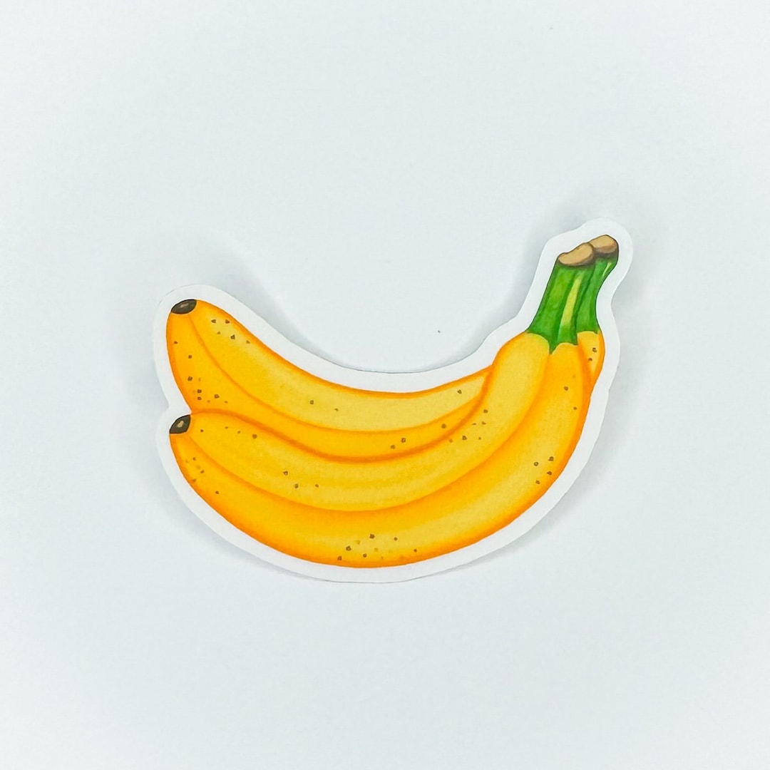 Banana Sticker: Matte Vinyl Die Cut (2x2 Inches) - Etsy
