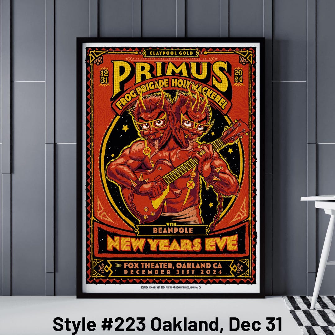 Primus All Gig Posters - Primus Colorado Springs Ford Amphitheater ...