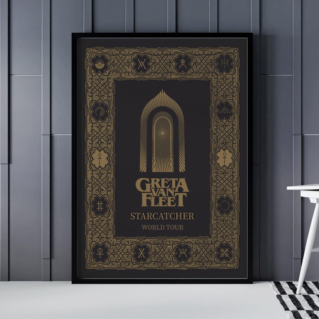 Greta Van Fleet Starcatcher Poster, Greta Van Fleet Dreams in Gold Tour ...