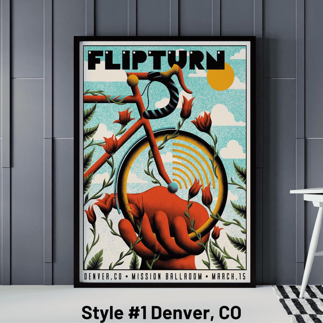 Flipturn Band Gig Poster - Flipturn Band Misson Ballroom Denver CO ...