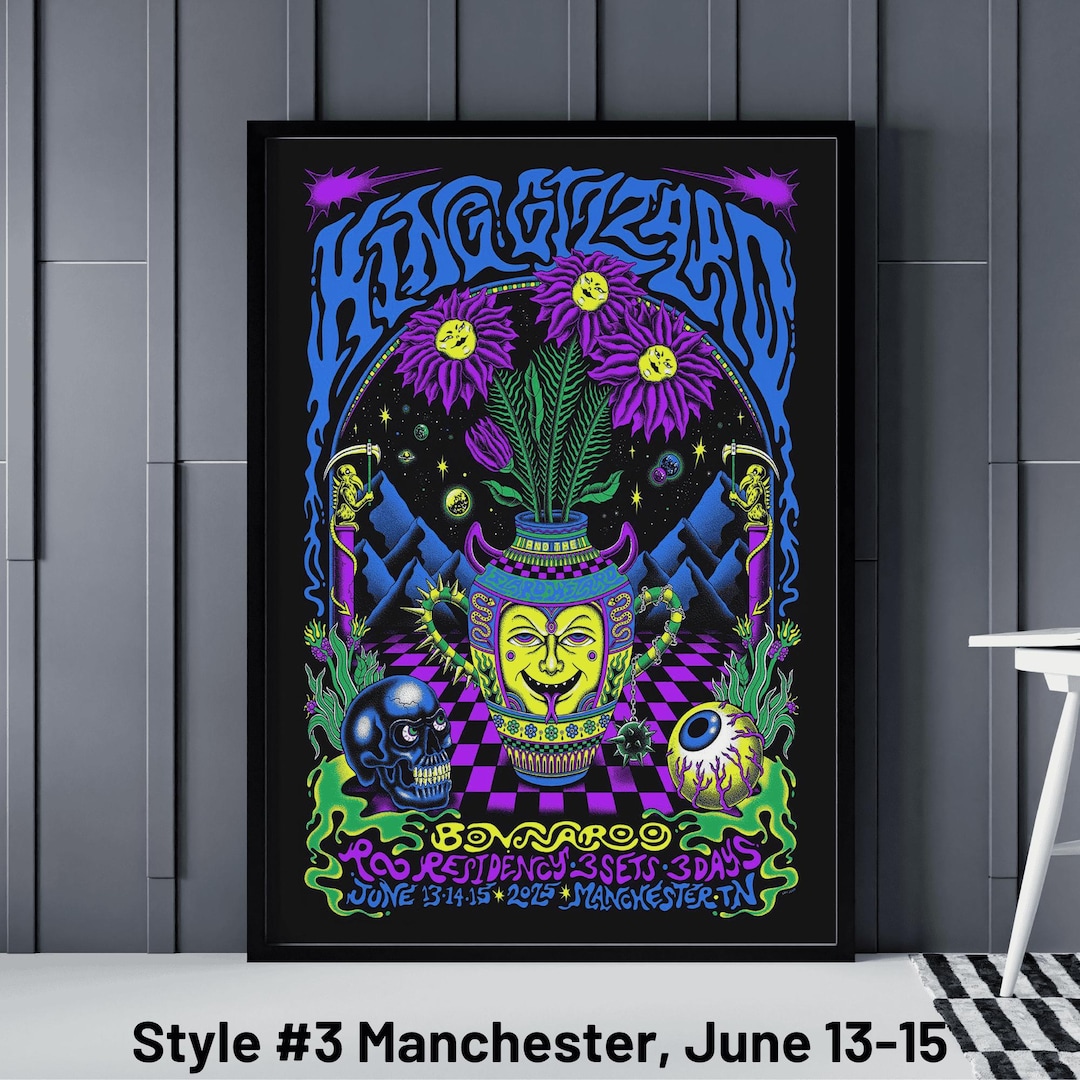King Gizzard and the Lizard Wizard Posters - King Gizzard Bonnaroo ...