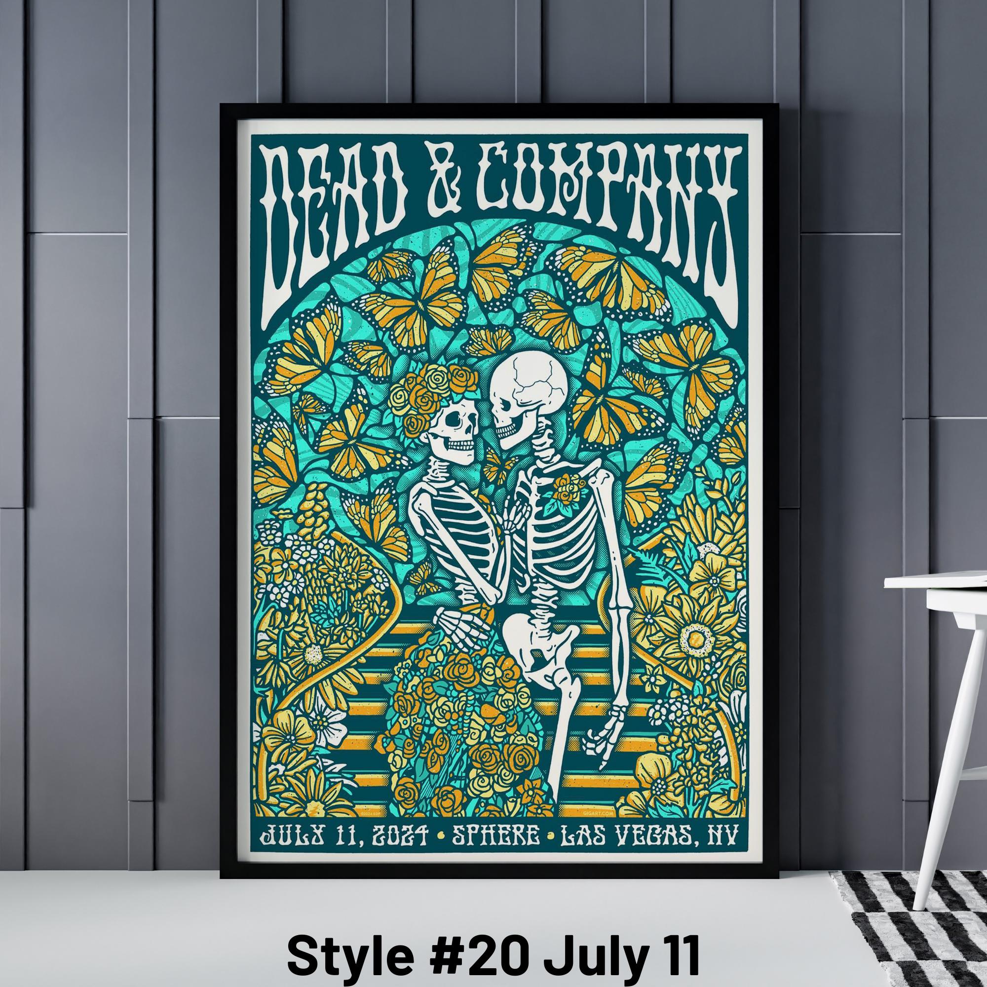 Dead and Company Sphere Posters Dead and Company Lasvegas Nevada Poster ...