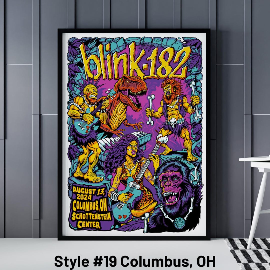 Blink 182 All Gig Posters - Blink 182 Denver Poster - Blink 182 Concert ...