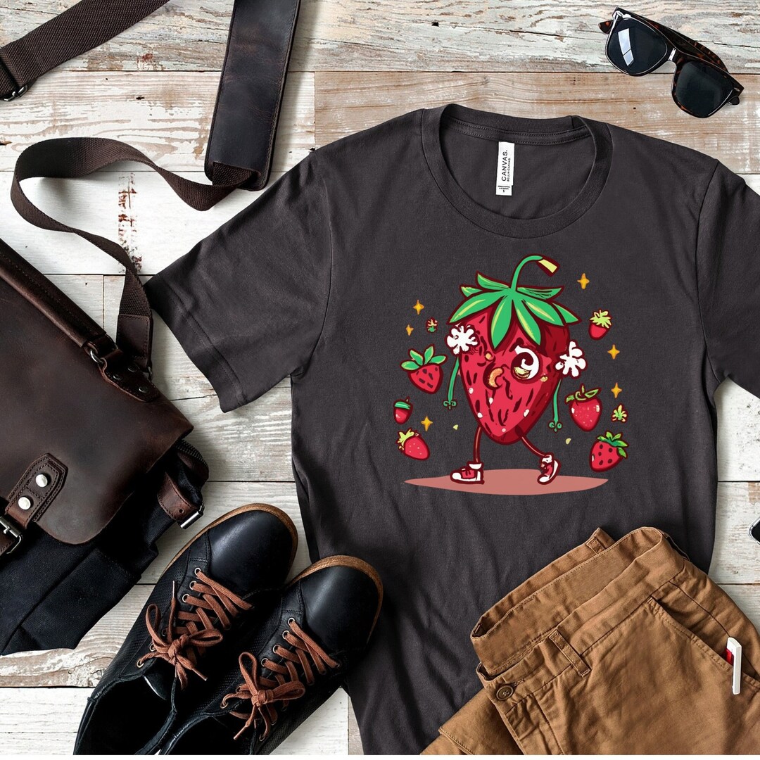 Custom Strawberry Shirt - Cute Summer Fruit Tee, Playful Berry Graphic ...
