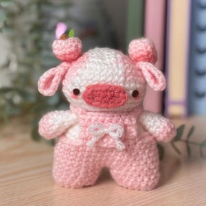 2-in-1 Peach Cows Crochet Pattern Bundle (amigurumi Highland Cow ...