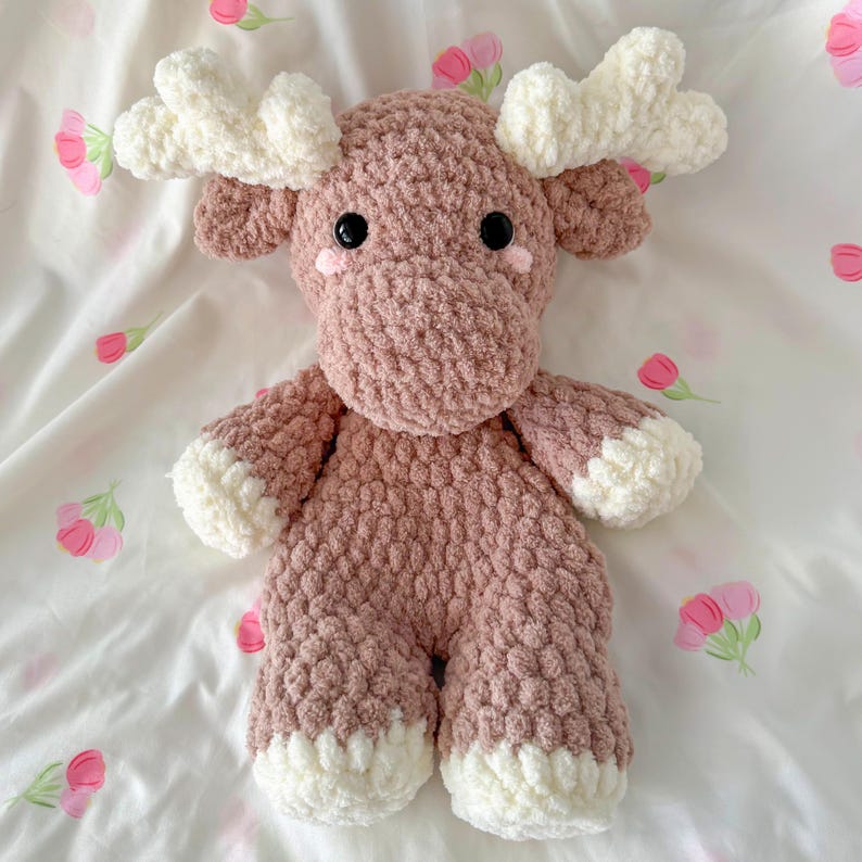 No Sew Moose Snuggler Pattern | Crochet Amigurumi PDF - Etsy