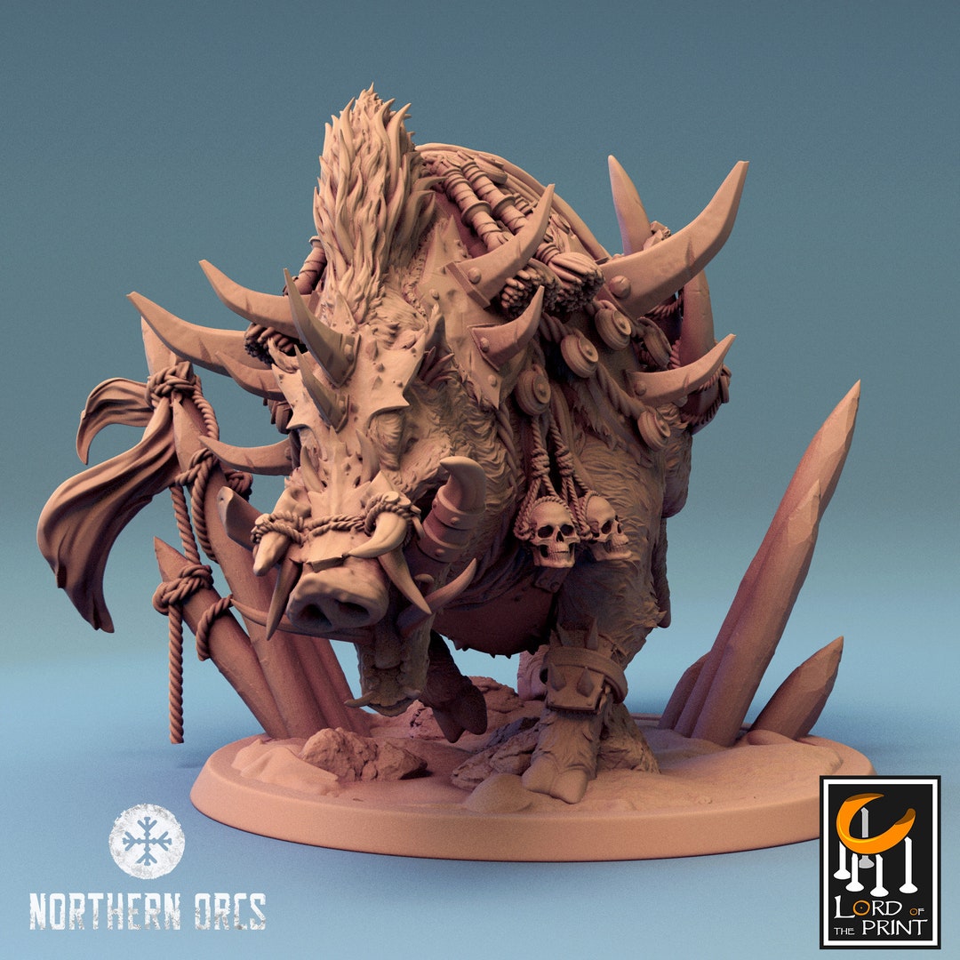 Boar Mount With Base High Quality 12K Abs 3D Resin Printer for Tabletop ...