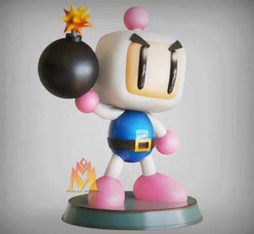 Bomberboy High Quality 12K Resin 3D Printed Figure, Fan Art Statue ...