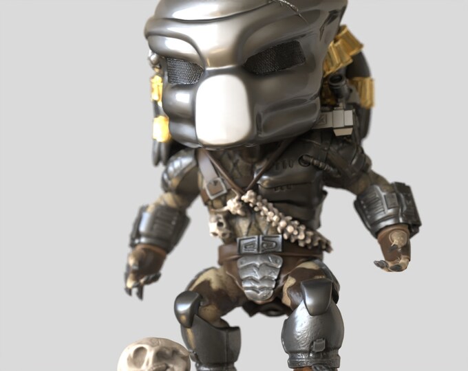 Chibi Predator With Removable Helmet Abs High Quality 12K Resin 3D ...