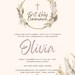 Pink Girl Communion Invitation, Elegant Holy Communion Editable ...