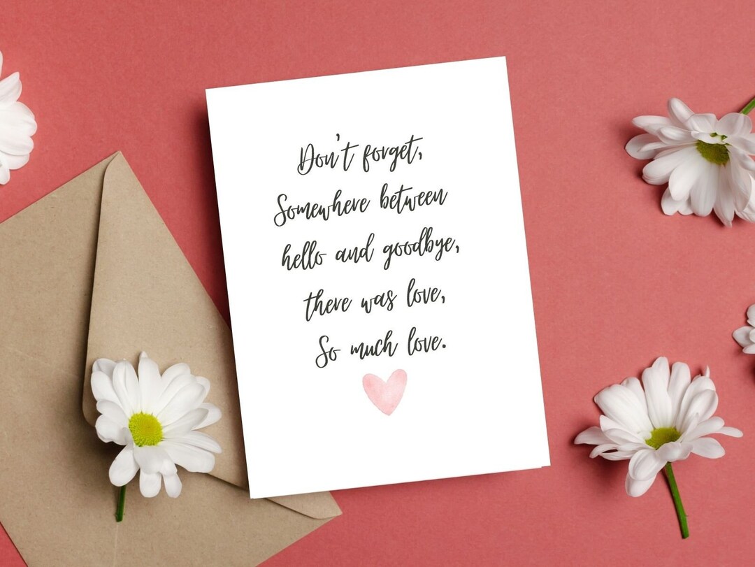 Condolence Card , Sending Hugs, Heart Memorial Editable Template ...