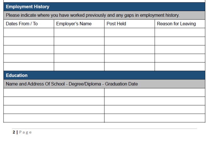 Editable Job Application Form Template Streamline Hiring for Small ...