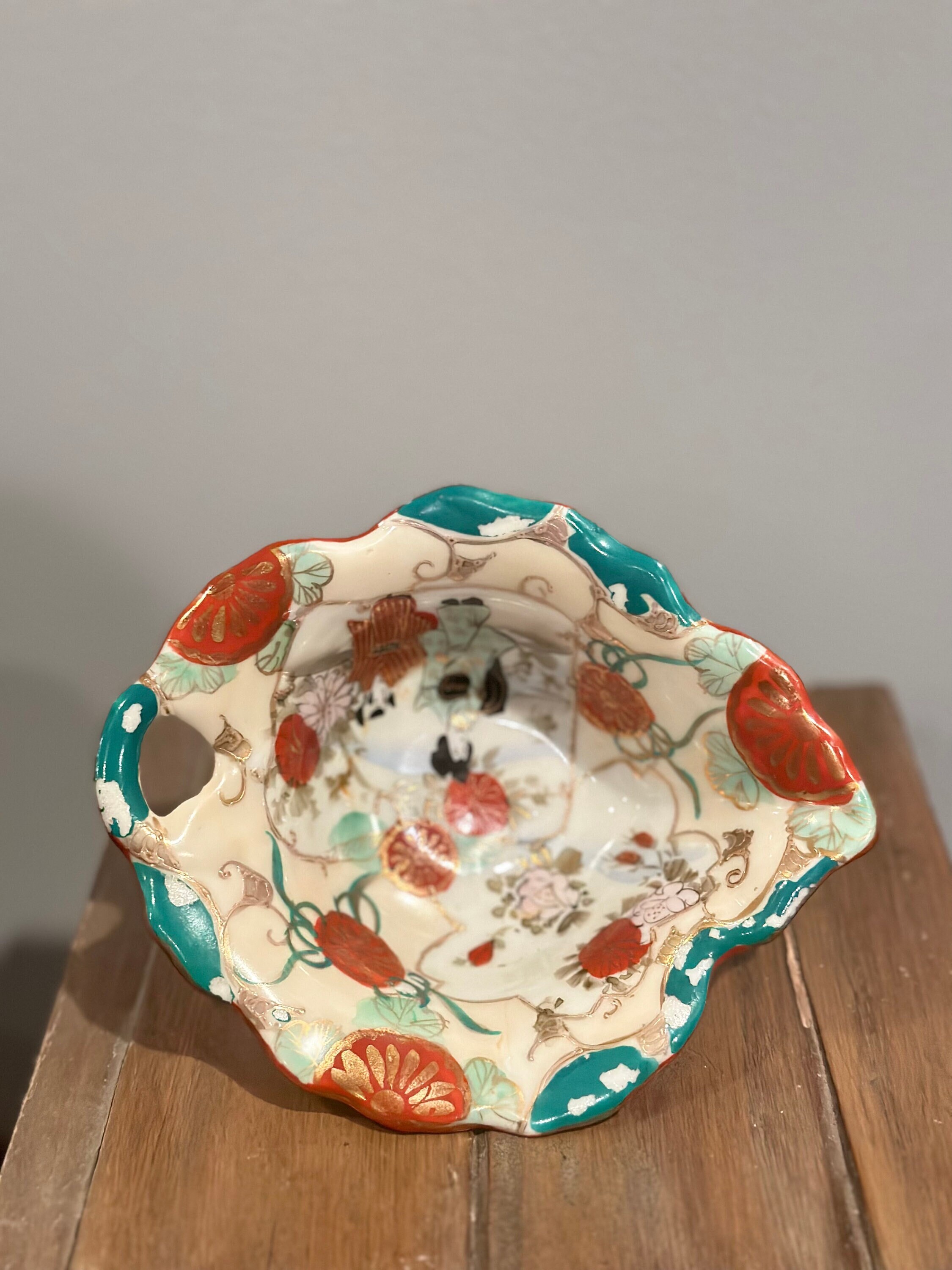 Antique Japanese Decorative Rice Bowl - Etsy