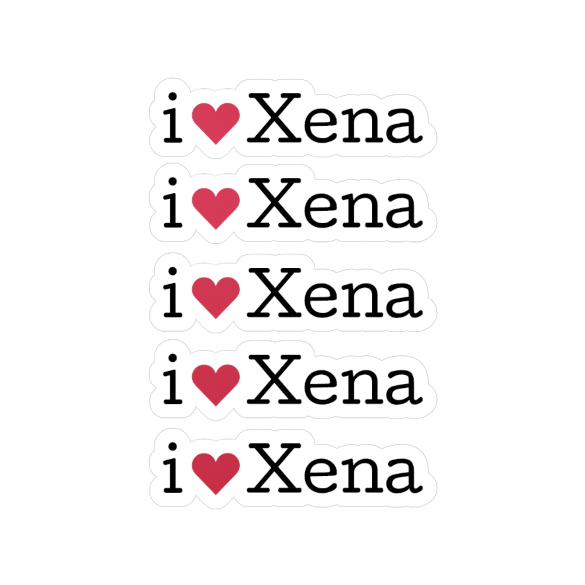 Warrior Princess Stickers for Xena Fans I Heart Xena Stickers for ...