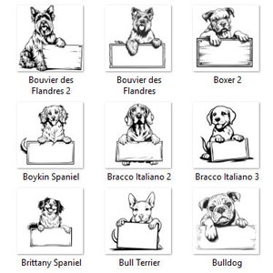 163 Dogs Svg Bundle With Textbox, Dog Svg for Cricut,dog Breed Svg ...