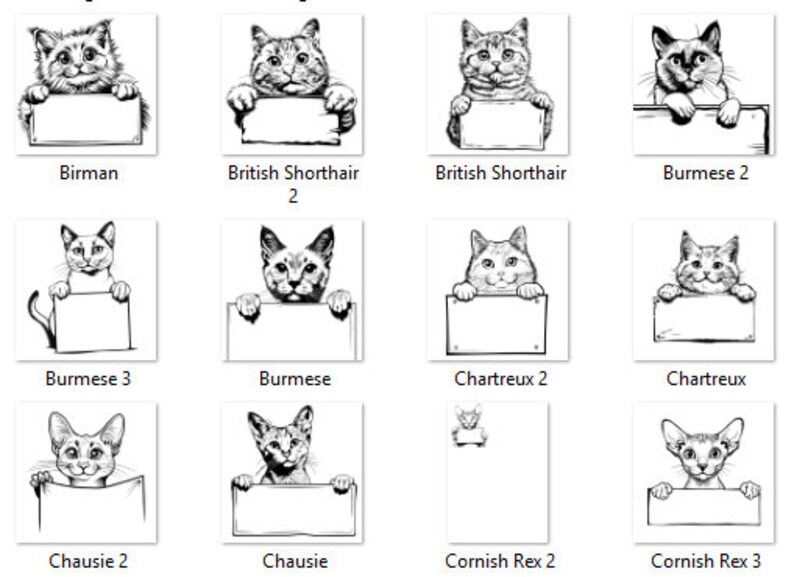 107 Cat Head With Textbox Svg, Cat Head Clipart, Cat Breed Svg , Cat ...