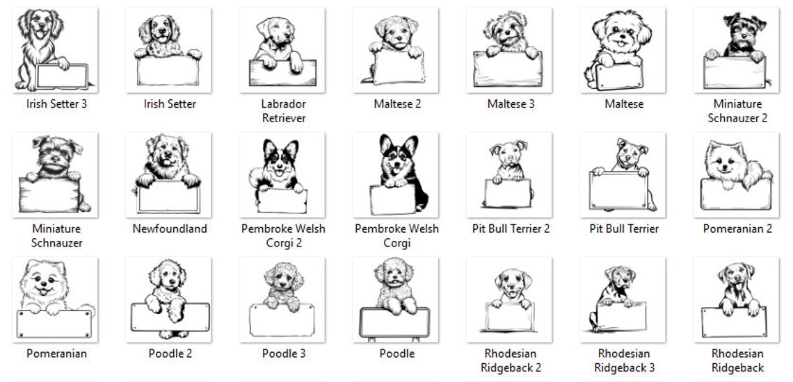 163 Dogs Svg Bundle With Textbox, Dog Svg for Cricut,dog Breed Svg ...