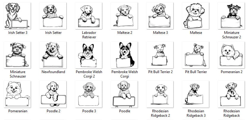 163 Dogs Svg Bundle With Textbox, Dog Svg for Cricut,dog Breed Svg ...