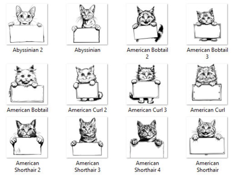 107 Cat Head With Textbox Svg, Cat Head Clipart, Cat Breed Svg , Cat ...