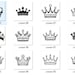 96 Royal Crown Svg for Cricut, Princess Crown Clipart for Laser ...