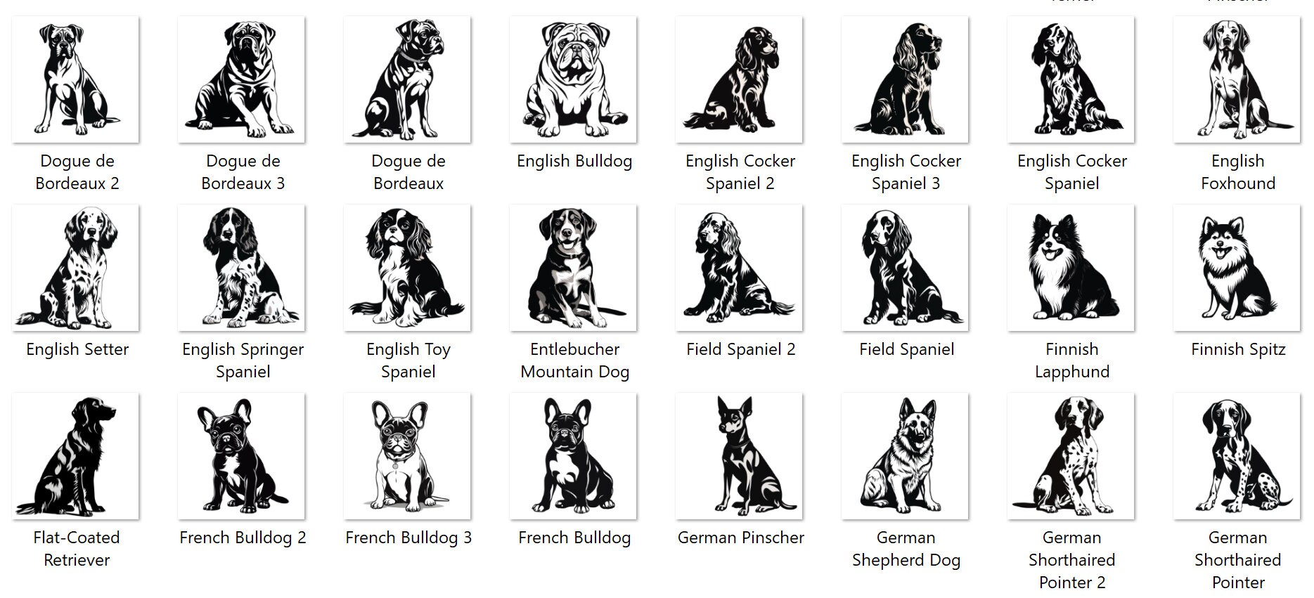 214 Dog Svg, Dog Clipart, Dog Breed Svg , Dog Svg Cut Files , Dog ...