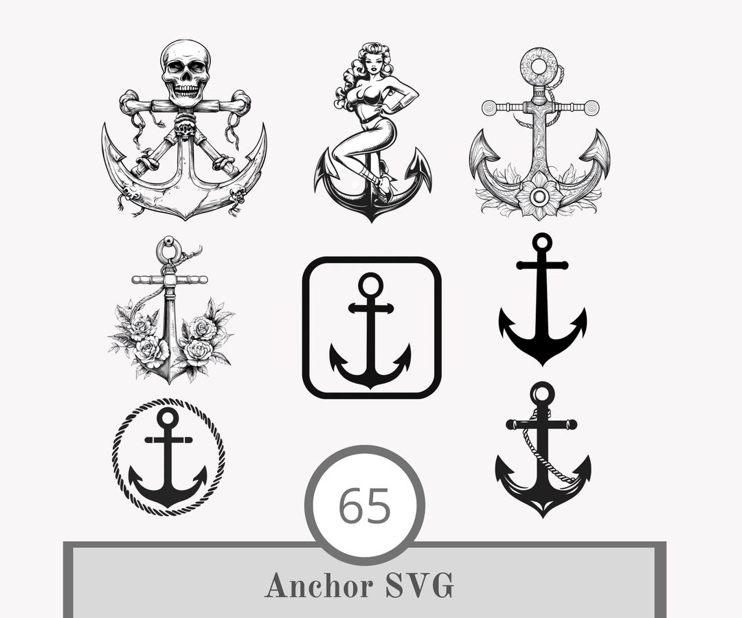 Nautical Anchor SVG Bundle for Laser Engraving and Cricut Projects - Etsy