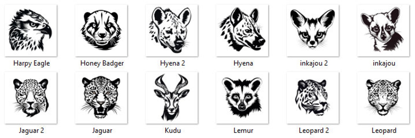 107 Animals Head Svg, Animal Head Clipart, Animal Breed Svg , Animal ...